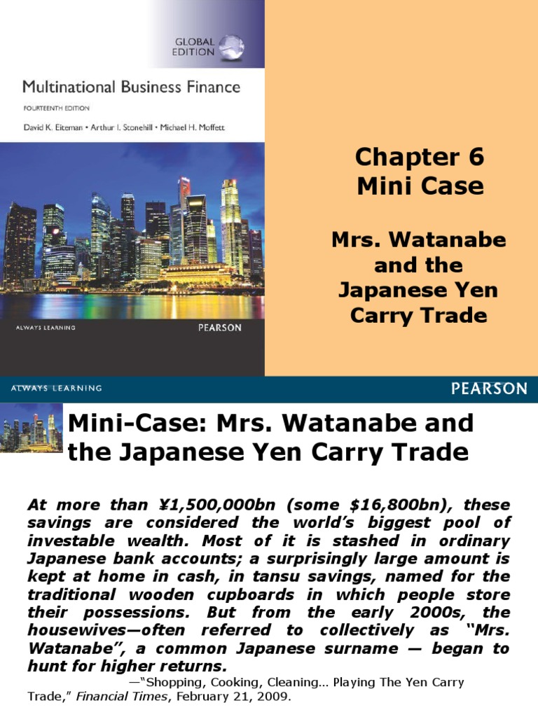 Mini Case: Mrs. Watanabe and The Japanese Yen Carry Trade | PDF ...