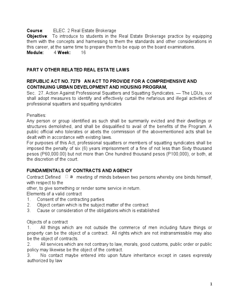 Ra.7279 Urban Development | PDF | Real Estate Investment Trust | Civil ...