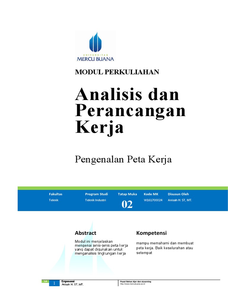 MODUL 2 Peta Kerja | PDF