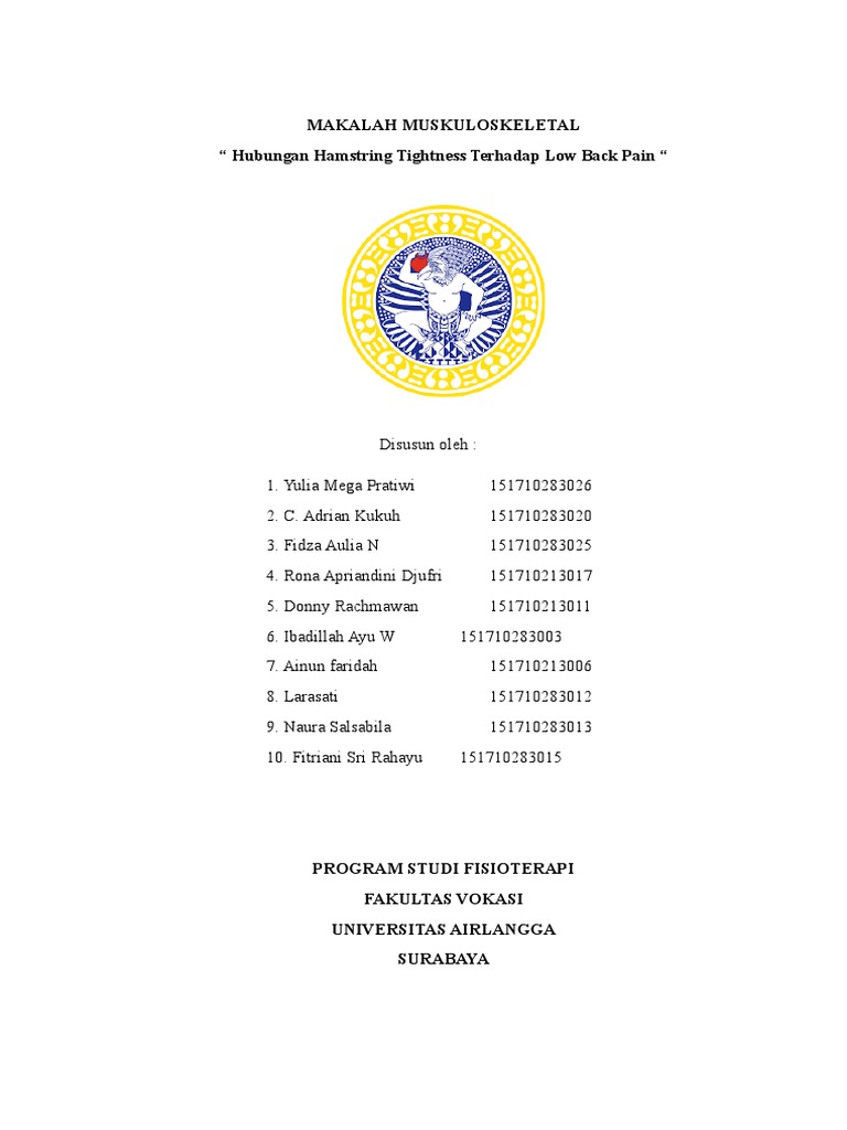 (Setelah Dirapikan) Hamstring Tightness | PDF | Pengembangan Diri | Kesehatan Holistik