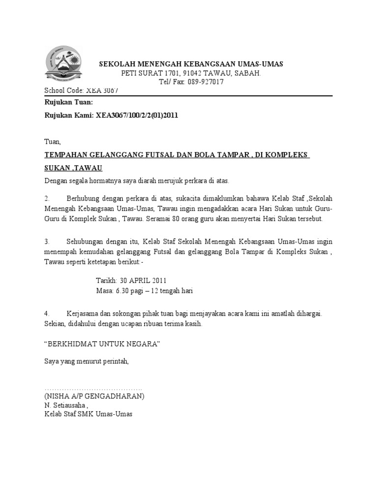 Surat Tempahan | PDF