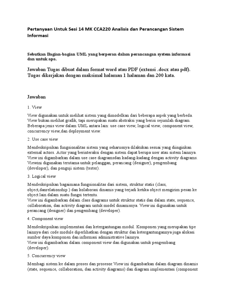 Jawaban - Tugas APSI 14 | PDF