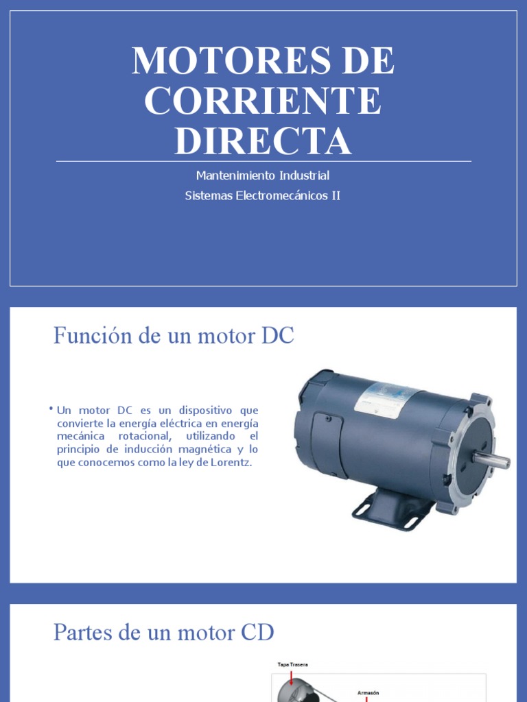 Motores de Corriente Directa | Descargar gratis PDF | Motor eléctrico ...