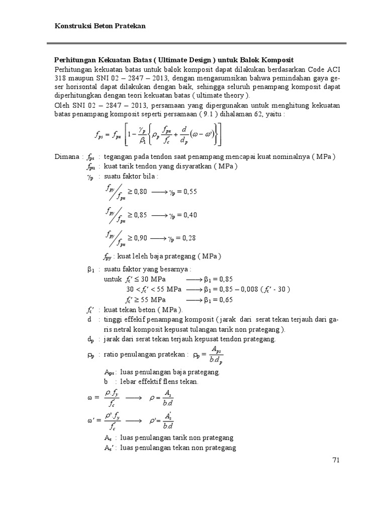 Beton Pratekan - Pert 14 | PDF