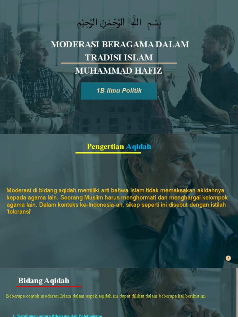 Konsep Moderasi Beragama Dalam Tradisi Islam | PDF | Agama & Spiritualitas