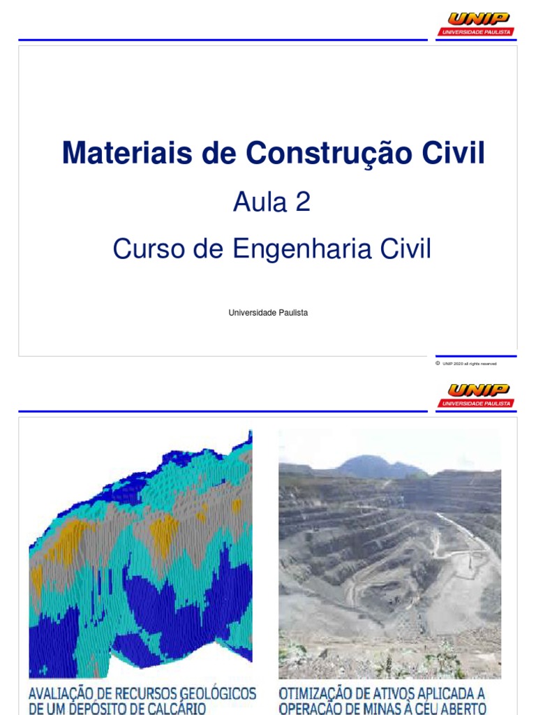 Aula 2 Cimento MCC | PDF | Cimento | Concreto