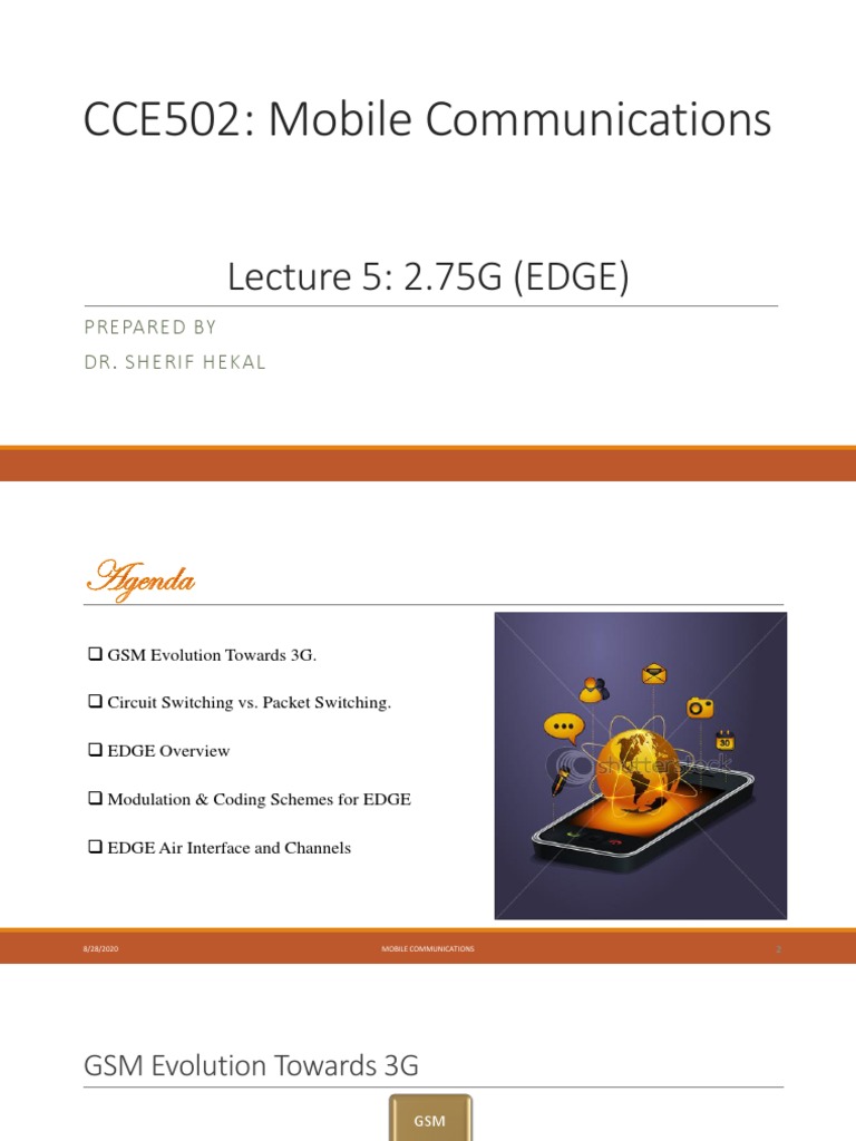 Lect05 - 2.75G (EDGE) Systems | PDF | General Packet Radio Service | Computer Data