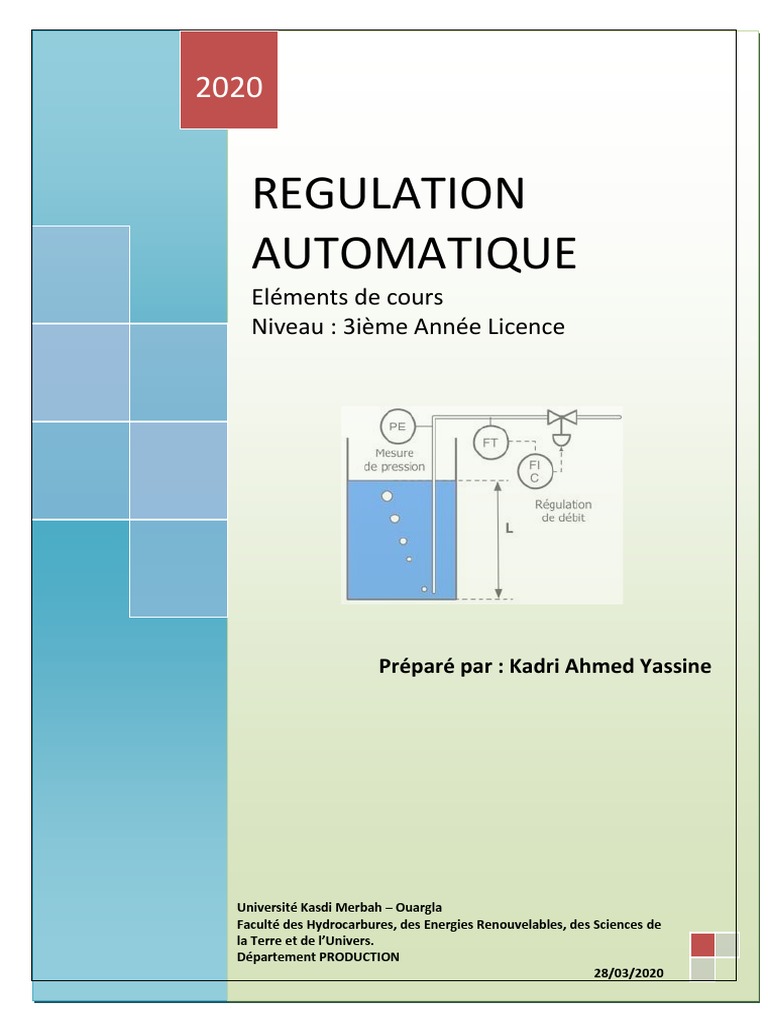 Cours Régulation 2021 | Descargar gratis PDF | Automatisation ...