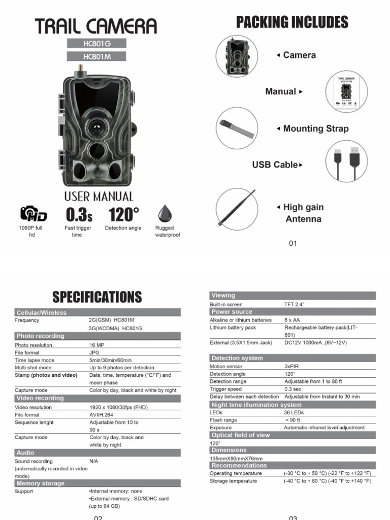 HC-801M and HC-801G User Manual | PDF