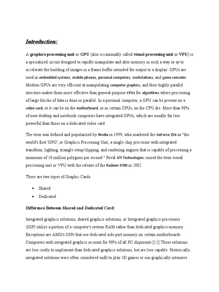 Embedded Systems Mobile Phones Personal Computers Workstations Game Consoles Computer Graphics ...