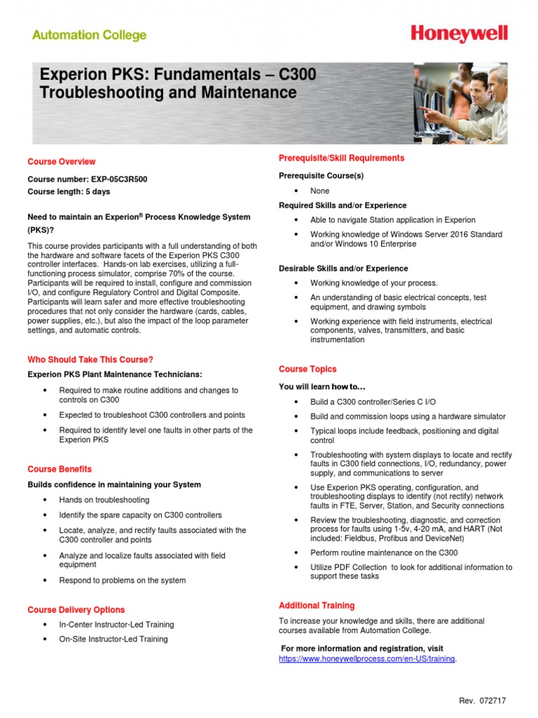 Experion PKS: Fundamentals - C300 Troubleshooting and Maintenance | PDF | Simulation ...