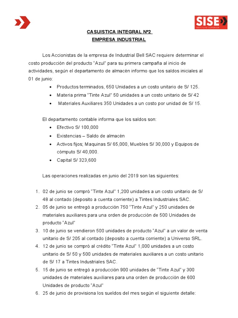 Casuistica Integral #2 | Descargar gratis PDF | Costo | Economía Financiera