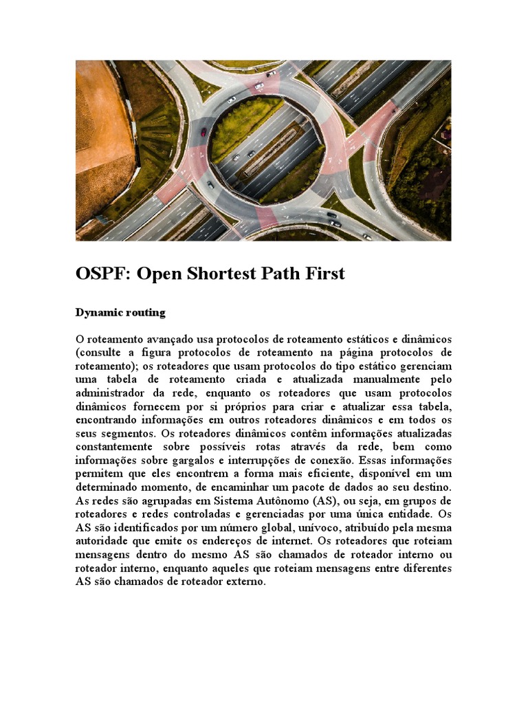 3 - OSPF - Open Shortest Path First | PDF | Roteador (informática ...
