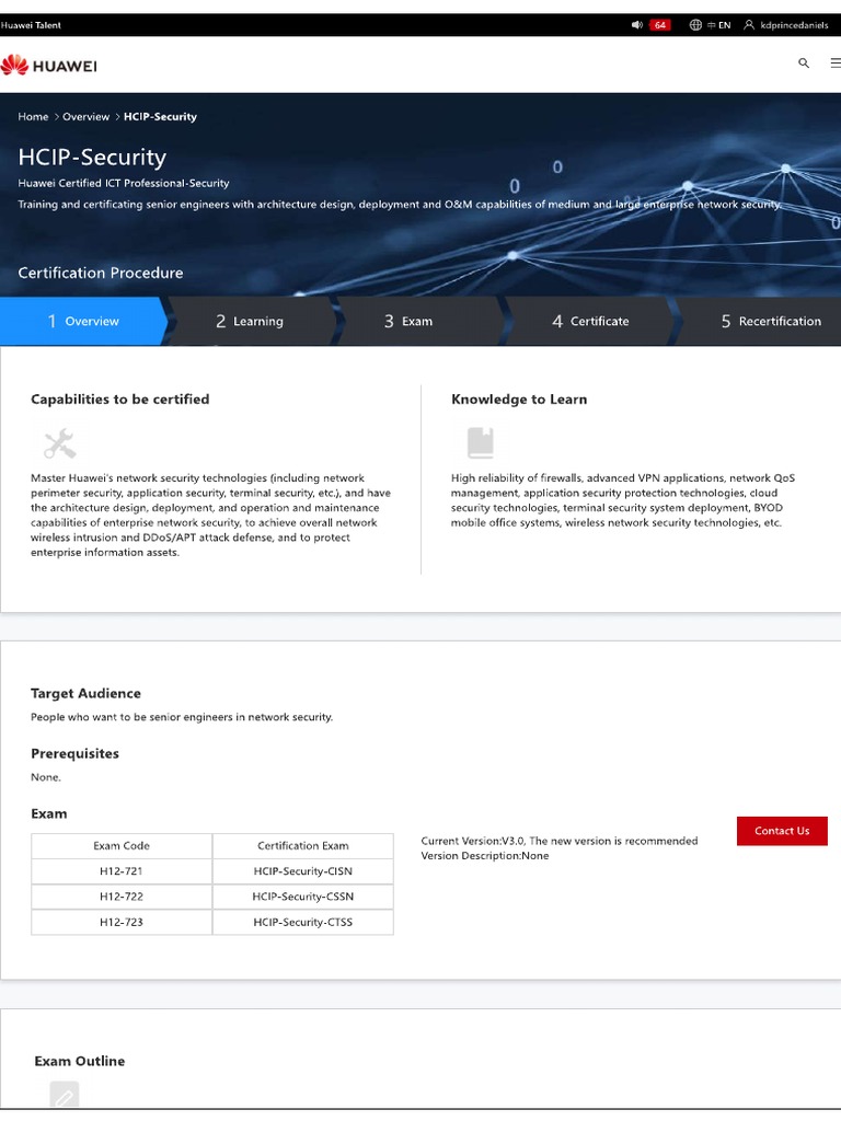 Huawei Certification-Huawei Talent HCIP Security | PDF Huawei Certification-Huawei Talent HCIP Security | PDF