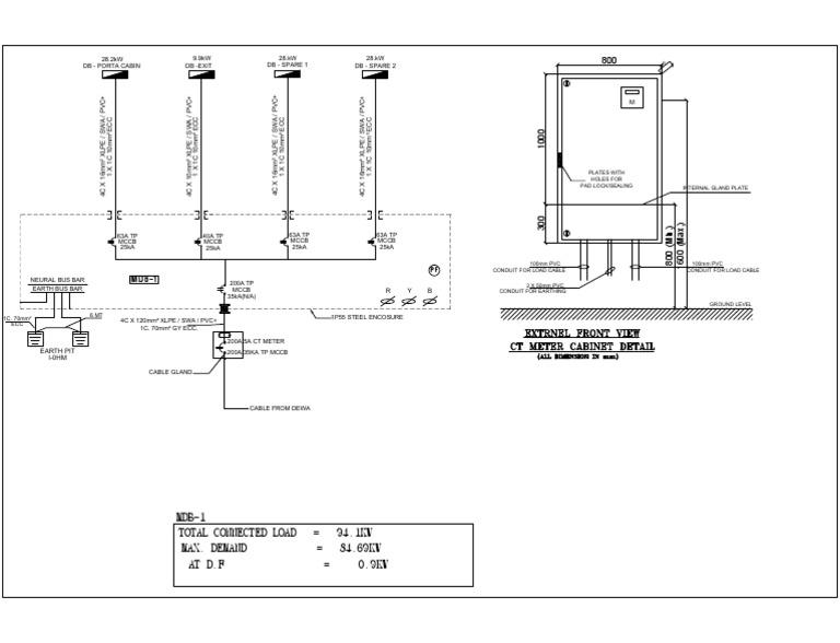 Sample Electrical Layout | PDF | Power Engineering | Electric Power