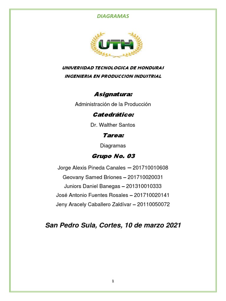 Grupo #3 - Tarea Grupal Diagramas | Descargar gratis PDF | Modelo matemático