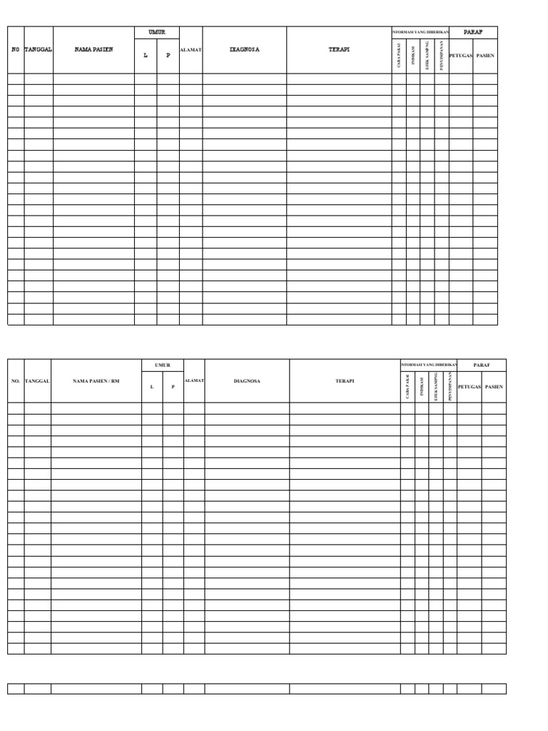 Lembar Checklist Pio | PDF