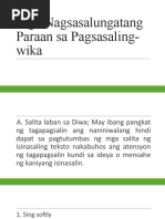 Mga Simulain Sa Pagsasalin | PDF