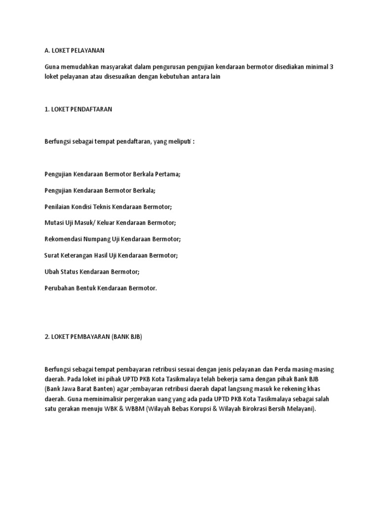 Prosedur PKB 2 | PDF