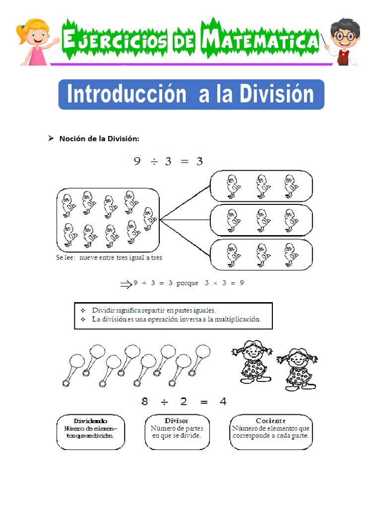 Ejercicios de Divisiones para 4to Grado | PDF | Métodos y materiales de ...