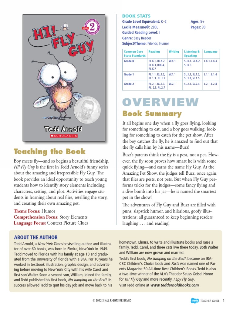 FlyGuy LessonPlans | PDF | Reading Comprehension