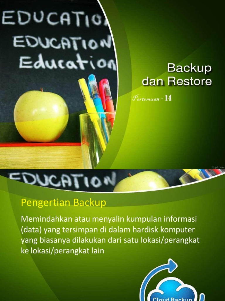 Pengertian dan Cara Backup Restore | PDF | Komputer | Teknologi & Rekayasa