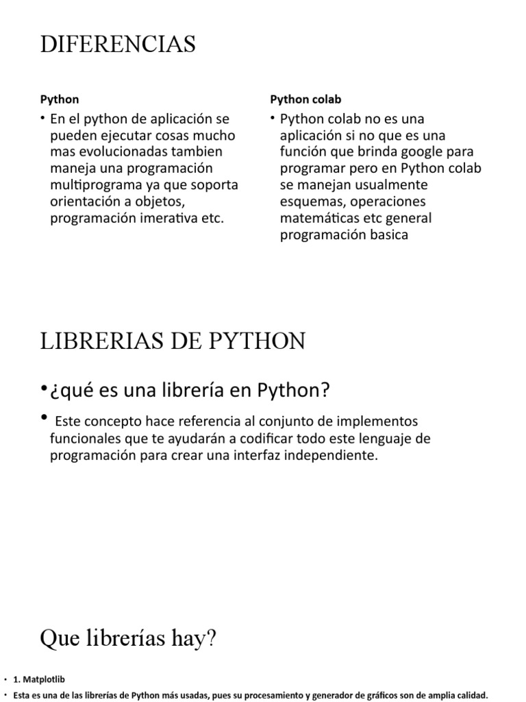 Librerías Esenciales de Python | PDF | Biblioteca (informática) | Python (lenguaje de programación)