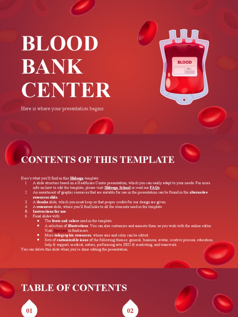 Blood Bank Center by Slidesgo | PDF | Planets | Jupiter
