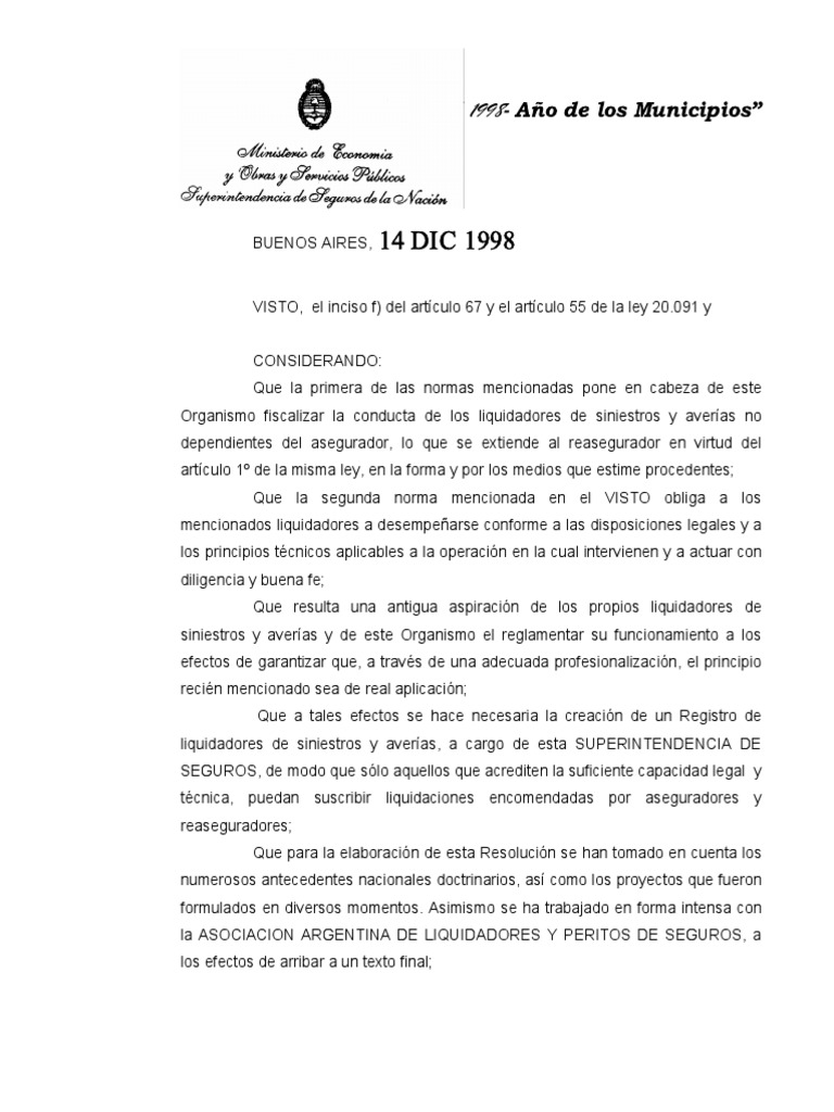 Resolucion 26385 | PDF | Reaseguro | Seguro