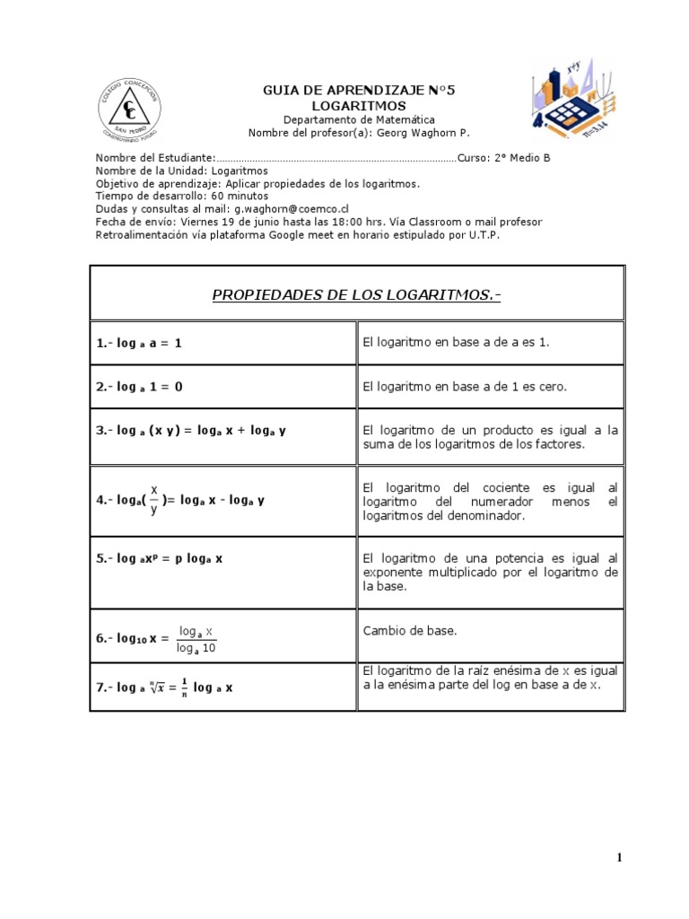 Logar It Mos | PDF | Logaritmo | Exponenciación