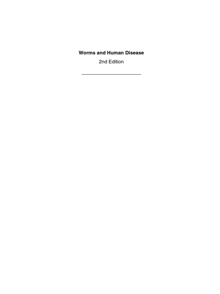 Worms and Human Disease | PDF | Parasitology | Wellness