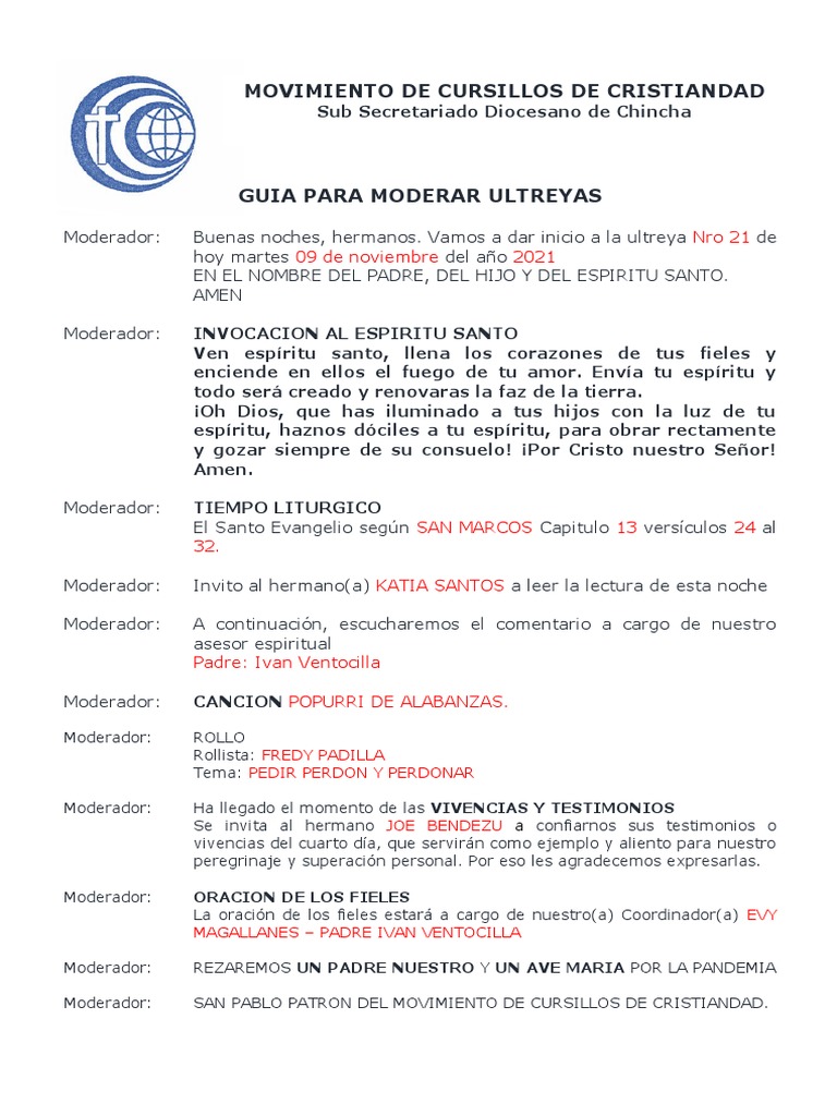 Guia para Moderador 21 2021 | PDF