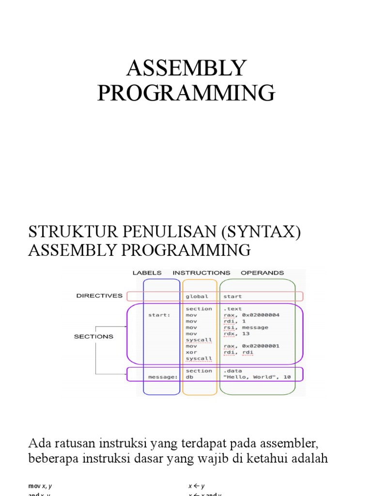 Assembly Programming2 | Download Free PDF | Computer Science | Computer Engineering