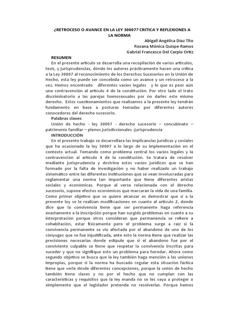 Art 3 | PDF | Matrimonio | Caso de ley