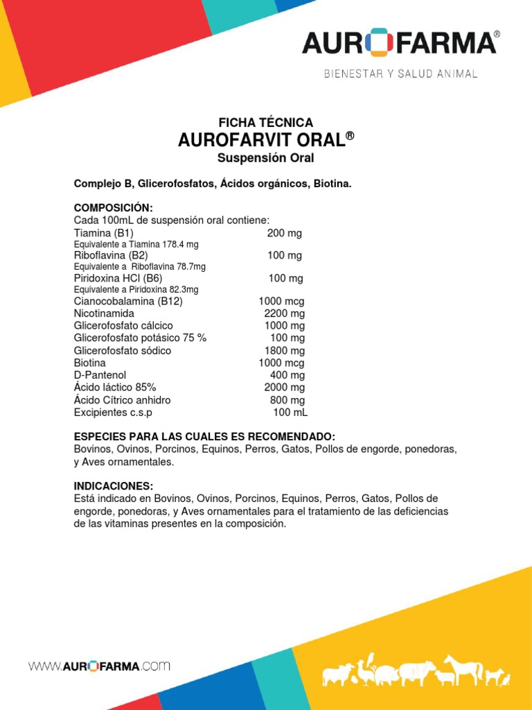Aurofarvit Oral | PDF