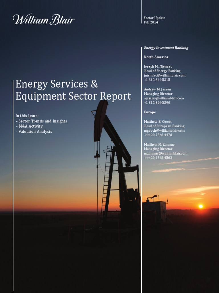 Energy Services & Equipment Sector Report | PDF | Mergers And ...