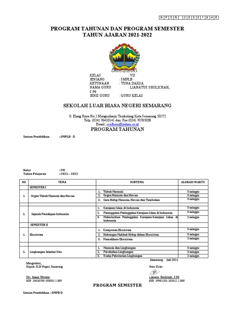 Prota & Promes KLS 7 | PDF