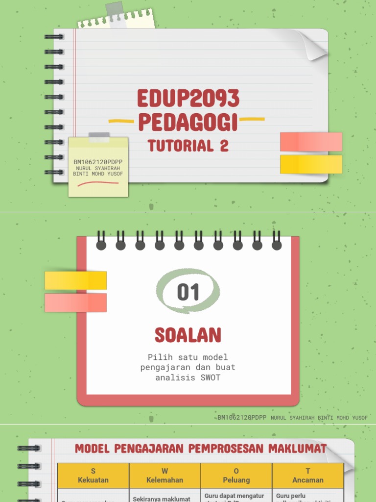 BM1062120PDPP I Nurul Syahirah Binti Mohd Yusof I Tugasan Tutorial 2 | PDF