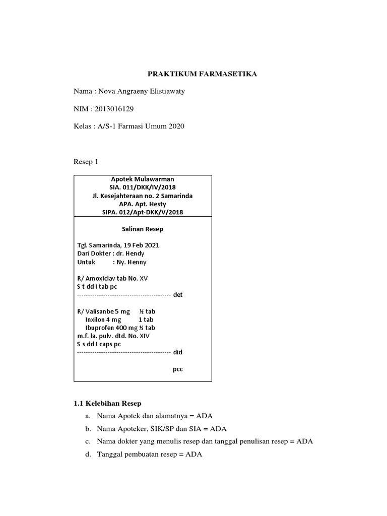 Salinan Resep 2 Kotor | PDF