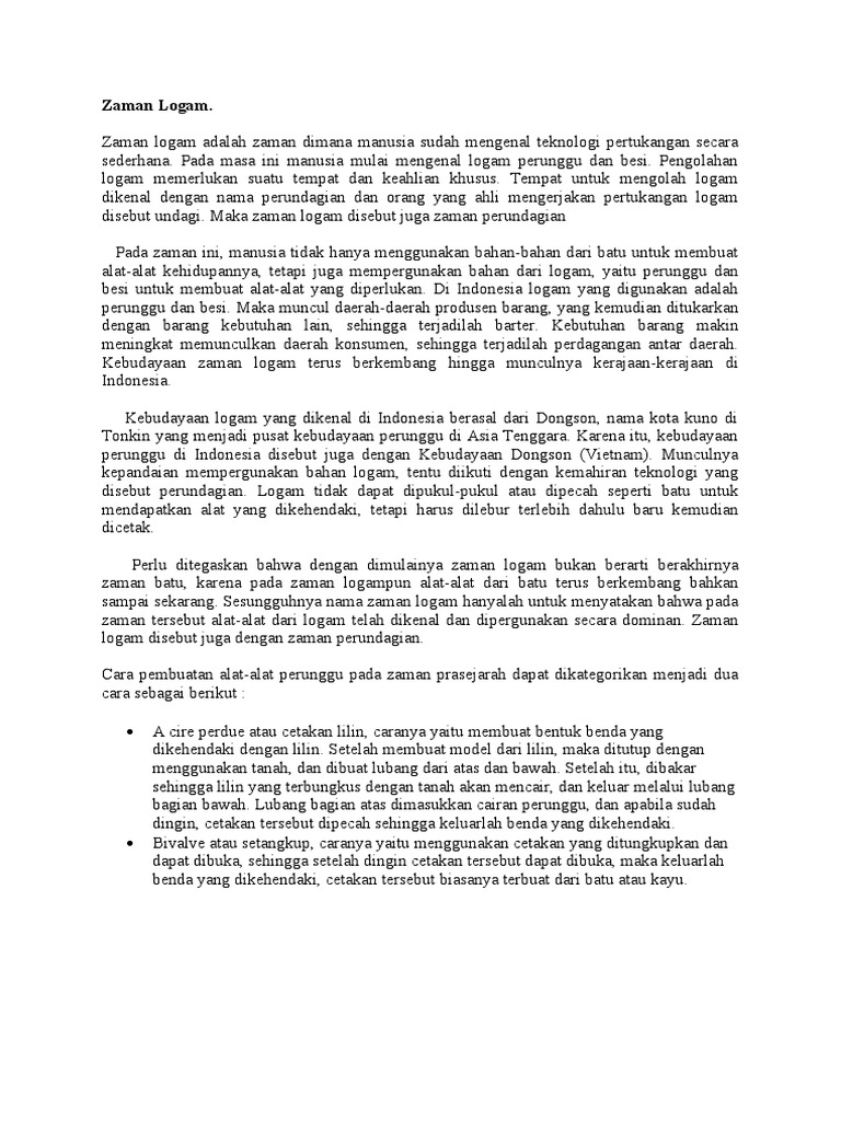 Zaman Logam Pdf