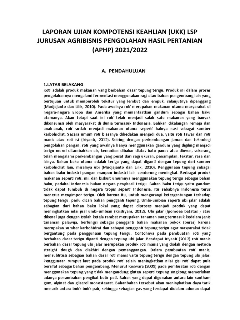 Laporan Ujian Kompotensi Keahlian (Ukk) LSP Jurusan Agribisnis ...