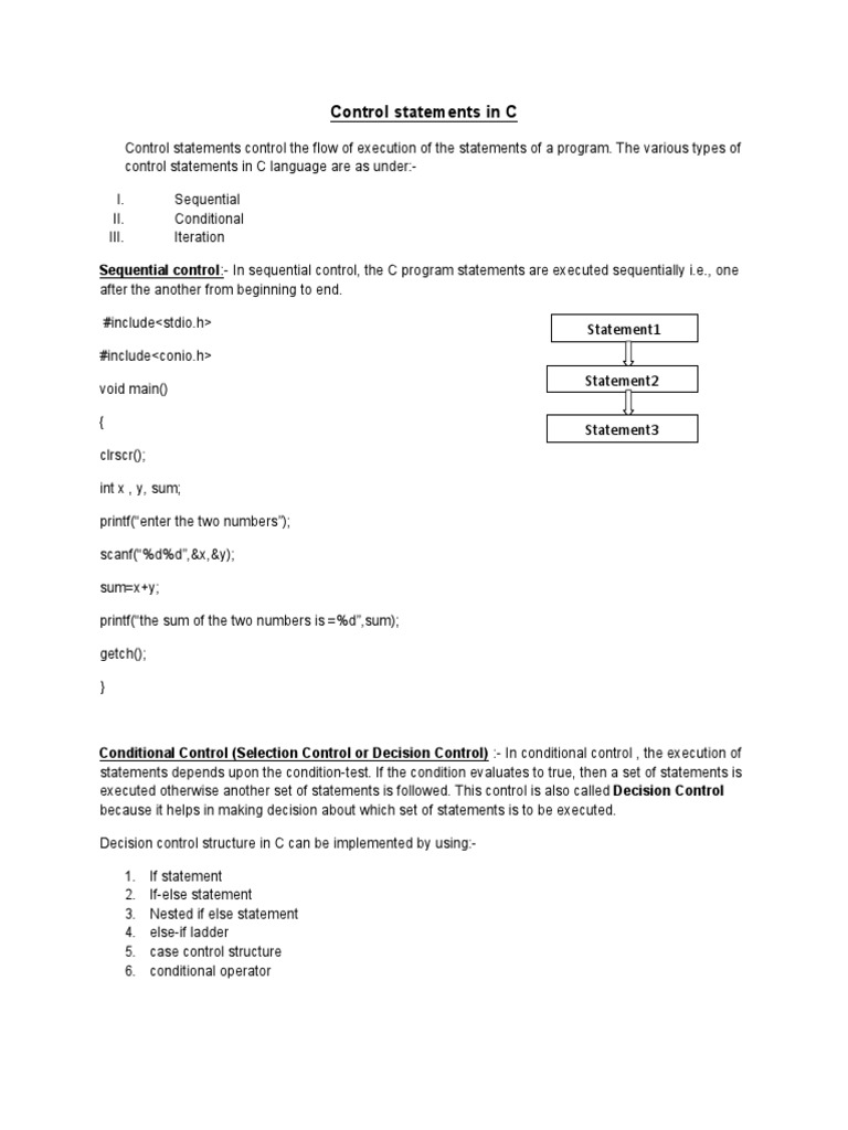 control-statements-in-c-statement1-statement2-statement3-pdf