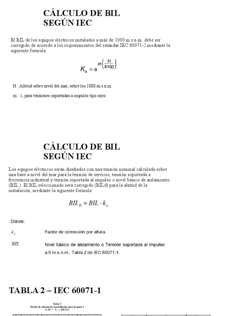 Cálculo Del Bil | PDF