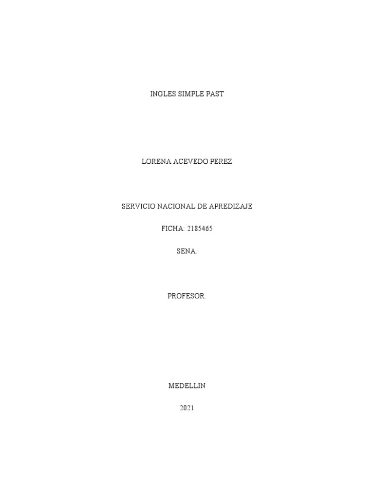 Simple Past Experiences in December | PDF | Poetry