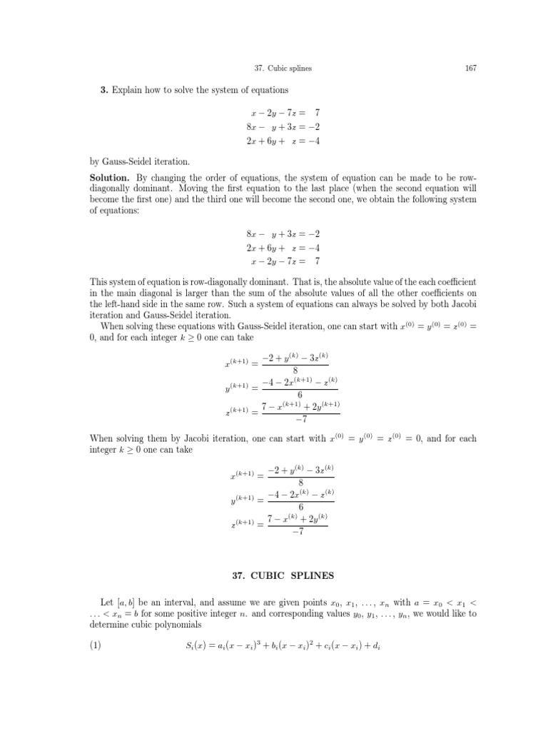Splines Cubicos | PDF | Spline (Mathematics) | Interpolation