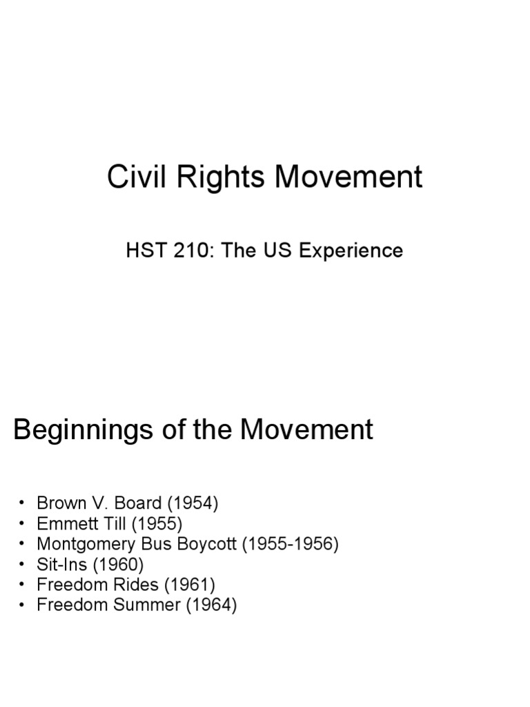 Civil Rights Movement | PDF | Social Conflict | Political Events