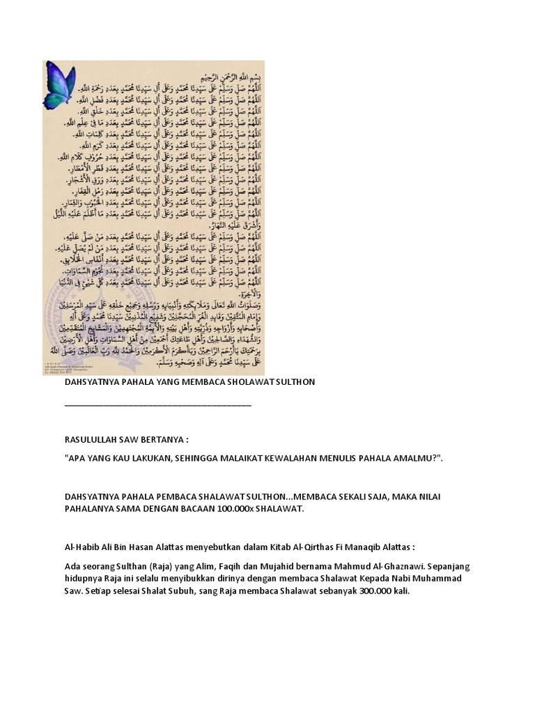 Sholawat Sulton | PDF