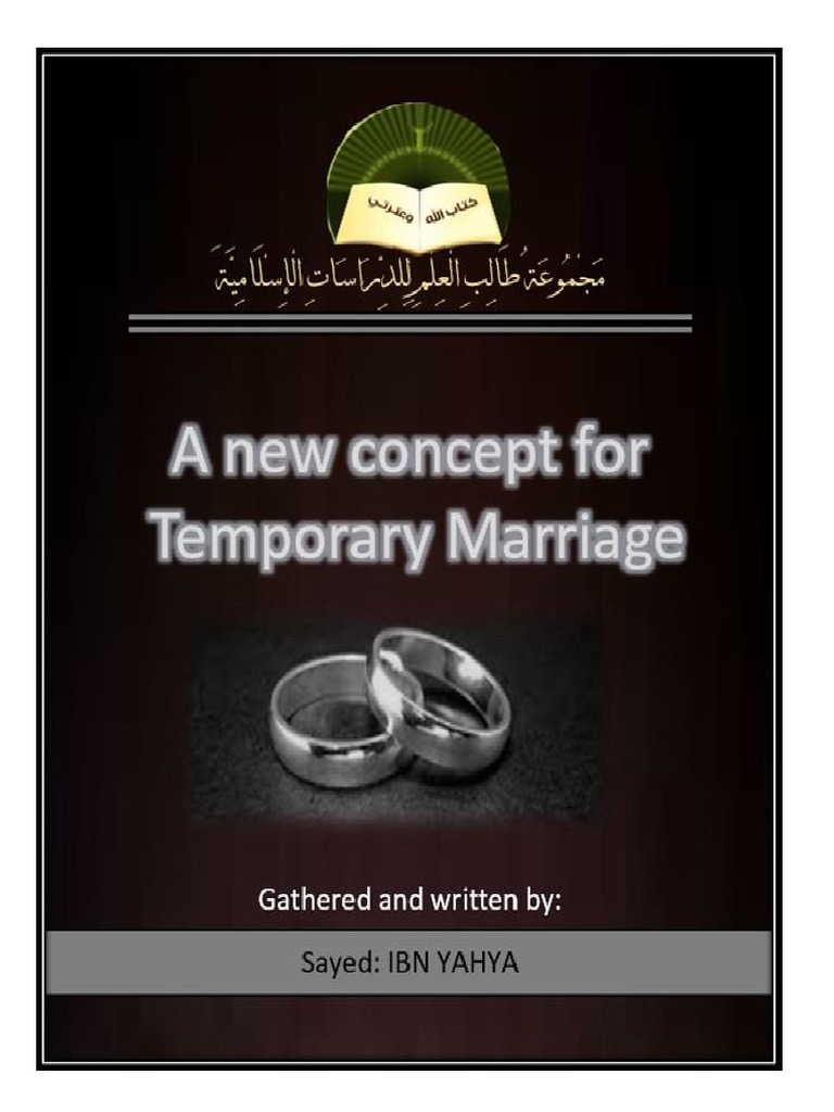 Temporary Marriage | PDF | Islamic Jurisprudence | Islamic Ethics