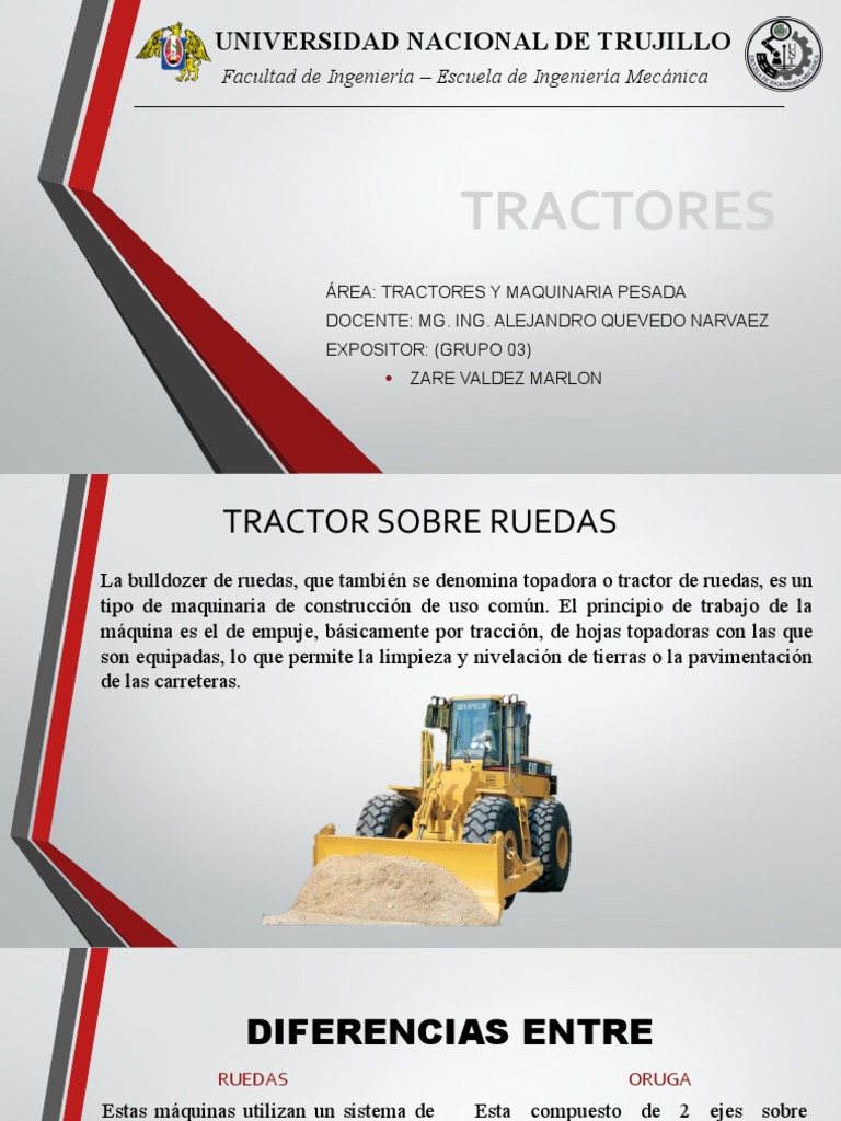 Características y Tipos de Tractores | PDF | Eje | Tractor