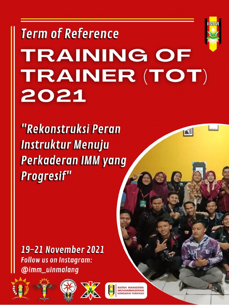TOR Training of Trainer (TOT) 2021 | PDF